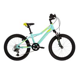 Kinderfahrrad KROSS "20" Kinder-MTB Lea Mini 2.0 6 G&auml;nge 2026" Gr. 28, blau, schwarz, Fahrr&auml;der, Kinder, 28cm, 20 Zoll (50,80cm) hinten: 20 Zoll (50,80cm)