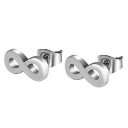 Adelia&acute;s Paar Ohrh&auml;nger ADELIA&acute;S "Damen Ohrringe &ndash; Ohrstecker Unendlichkeitszeichen aus Edelstahl", Damen, Gr. Damen, Edelstahl, silber, Ohrringe, Sch&ouml;ne Geschenkidee zum einen besonderen Tag