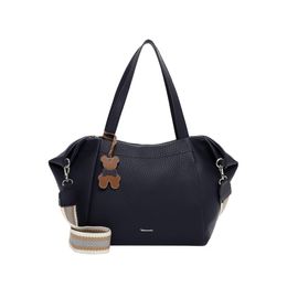 Shopper Tamaris "Shopper TAS Katrina", Damen, Gr. B/H/T: 52cm x 29cm x 12cm 0, blau (blau 500), Polyurethan, Taschen Shopper