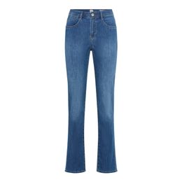 5-Pocket-Jeans Brax "Style MARY", Damen, Gr. 44L88, Langgr&ouml;&szlig;en, blau, Denim/Jeans, 75% Baumwolle, 17% Polyester, 5% Elastomultiester, 3% Elasthan, Jeans 5-Pocket-Jeans