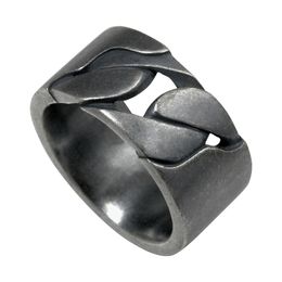 CAI Fingerring CA&Iuml; "925/- Sterling Silber matt oxidiert schwarz" Gr. 64, wei&szlig;, Fingerringe, Herren, 064 (20,4), Silber 925 (Sterlingsilber), Fingerring