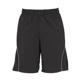 Shorts Urban Classics "Urban Classics Piped Panel Trackshorts", Herren, Gr. XXL, US-Gr&ouml;&szlig;en, schwarz, 100% Polyester, unifarben, normal, Hosen Shorts