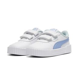 Sneaker Puma "Carina 3.0 Sneakers M&auml;dchen", M&auml;dchen, Gr. 22, wei&szlig; intense lavender lila, Obermaterial: Synthetik, Textil. Futter: Textil. Innensohle: Textil. Laufsohle: Gummi, Schuhe Sneaker