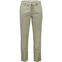 Leinenhose LINDBERGH "LINDBERGH Leinenhose", Herren, Gr. L, soft gr&uuml;n, Obermaterial: 55% Leinen, 45% Baumwolle, gerade, unten schmal, Hosen