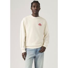 Levi's Sweatshirt LEVI'S "RELAXD GRAPHIC CREW", Herren, Gr. L, ls, co egret, Sweatware, Obermaterial: 88% Baumwolle, 12% Polyester, relaxed fit normal, Rundhals, Sweatshirts Sweatshirt, Relaxed fit
