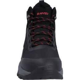 Wanderschuh Hi-Tec "Hi-Tec Stiefel Storm Expedition Sport Wp", Herren, Gr. 44, Normalschaft, schwarz, rot, Obermaterial: 60% Textil + 40% Synthetik Futter: 100% Textil Innensohle: 90% EVA/10% Textil Laufsohle: 100% Synthetik, Schuhe Wanderschuh