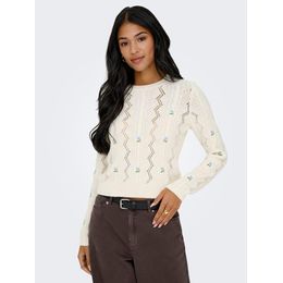 Only Pullover in Creme - 25% | Gr&ouml;&szlig;e M | Damen-pullover-cardigans
