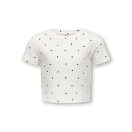 KIDS Only Shirt "Bella" in Wei&szlig; - 46% | Gr&ouml;&szlig;e 122/128 | Kinder-oberteile