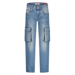 Vingino Cargojeans - Regular fit - in Hellblau - 54% | Gr&ouml;&szlig;e 140 | Kinderhosen