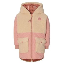 Noppies Wende-Fleecejacke "Nova" in Beige/ Rosa - 47% | Gr&ouml;&szlig;e 110 | Kids-fleecejacken-fleecepullover