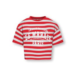 KIDS Only Shirt in Wei&szlig;/ Rot - 50% | Gr&ouml;&szlig;e 122/128 | Kinder-oberteile