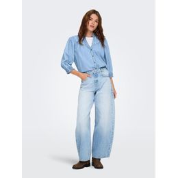 Only Jeans-Bluse in Hellblau - 50% | Gr&ouml;&szlig;e M | Damen-blusen