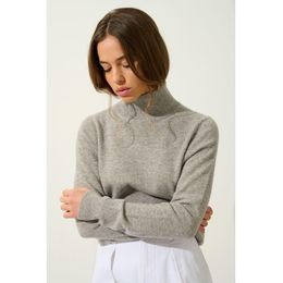 AUTHENTIC CASHMERE Kaschmir-Pullover "Eileen" in Grau - 54% | Gr&ouml;&szlig;e M | Damen-pullover-cardigans