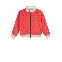 NONO Wende-Blouson "Dotty" in Rot/ Beige/ Silber - 56% | Gr&ouml;&szlig;e 122/128 | Kinderjacken