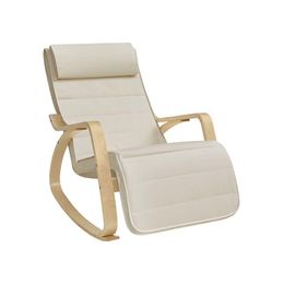Songmics Sessel in Creme/ Hellbraun - (B)115 x (H)91 x (T)67 cm - 63% | Sitzmoebel