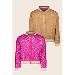 Like Flo Wende-Blouson "Amber" in Pink/ Beige/ Braun - 52% | Gr&ouml;&szlig;e 122/128 | Kinderjacken