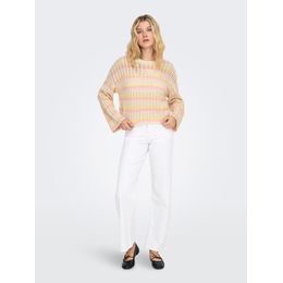 Only Pullover in Beige/ Gelb/ Rosa - 28% | Gr&ouml;&szlig;e M | Damen-pullover-cardigans
