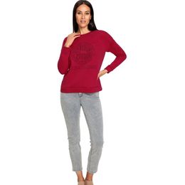 Heine Sweatshirt in Rot - 57% | Gr&ouml;&szlig;e 38 | Damen-sweatshirts-jacken