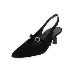 Paul Green Leder-Slingpumps in Schwarz - 52% | Gr&ouml;&szlig;e 37 | Pumps
