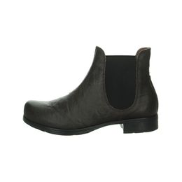 Think! Leder-Chelsea-Boots in Braun - 63% | Gr&ouml;&szlig;e 38,5 | Stiefeletten