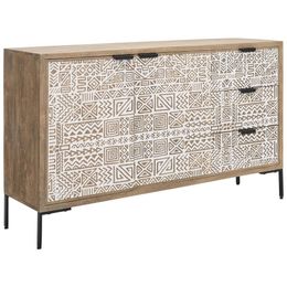 Livetastic Sideboard, Akazie, Holz, Mangoholz,Akazie, Mangoholz,Akazie, Hartholz,Hartholz,Hartholz, Holz, 2 F&auml;cher, 145x85x40 cm, Holzm&ouml;bel, Kleinm&ouml;bel Holz, Holzkommoden, Sideboards Holz