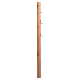 Garderobenleiste, Eiche, Holz, Wildeiche, massiv, 8x183x4 cm, Aufh&auml;ngem&ouml;glichkeit, Garderobe, Garderobenleisten & Garderobenhaken, Garderobenleisten