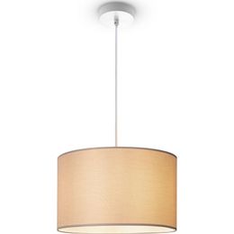 Paco Home Pendelleuchte &raquo;HUGO UNI COLOR&laquo; E27 Deckenlampe LED Wohnzimmer Und Schlafzimmer, Unifarben, Deko E27 wei&szlig;