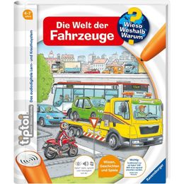 Ravensburger Kinderbuch &raquo;tiptoi Die Welt der Fahrzeuge&laquo; Made in Europe bunt Spielerische Vermittlung von Wissen &uuml;ber Fahrzeuge