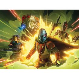 Komar Bild &raquo;Mandalorian Fireteam&laquo; Disney Star Wars 1 Stk. tlg. Wandbild zur Dekoration im Kinderzimmer - ohne Rahmen bunt Holz, Papier