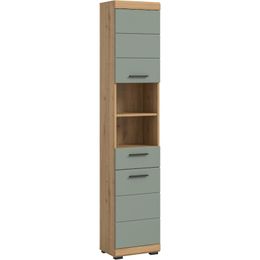 Welltime Hochschrank &raquo;SIENA, Breite 37cm, 2 T&uuml;r, 1 Schubkasten, 2 offene F&auml;cher, MDF-Front&laquo; TOPSELLER!, 1 Stk. tlg. in verschiedenen Farben erh&auml;ltlich