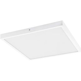Eglo Aufbauleuchte &raquo;FUEVA 1&laquo; LED-Board 1 Stk. Warmwei&szlig; schlankes Design, nur 3 cm hoch wei&szlig;