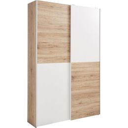 Schlafkontor &raquo;Heimo/Fast Schrank Kleiderschrank Garderobe OTTO ́s CHOICE&laquo; geringe Tiefe, ausziehbarer Kleiderstange, Garderobenschrank, 6 B&ouml;den wei&szlig; Holzwerkstoff