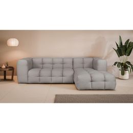 LeGer Home by Lena Gercke Ecksofa &raquo;TALISHA L-Form Designersofa, moderne Steppung, B/T/H: 276/178/75 cm&laquo; aufwendig gepolstert, hoher Sitzkomfort beige 