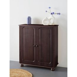OTTO home Highboard &raquo;Mette&laquo; Kommode mit 2 Einlegeb&ouml;den, Breite 85cm, Tiefe 34 cm, H&ouml;he 95 cm braun