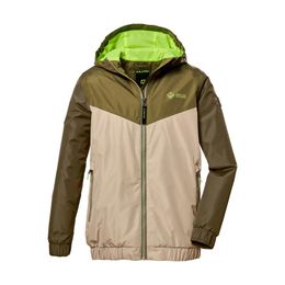 Killtec Jungen Outdoorjacke &raquo;KOS 288 BYS JCKT&laquo; Wasserdichte Funktionsjacke mit Colourblock-Design und Kapuze beige 164