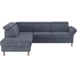 Home Affaire Ecksofa &raquo;Calypso L-Form&laquo; mit Relaxfunktion motorisch im Sofa 2,5- Sitzer grau 100% Polyester