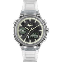 Lacoste Herren Chronograph &raquo;LC33&laquo; Armbanduhr, Quarzuhr, Herren, analog, digital, Stoppfunktion transparent
