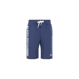 Alpha Industries Damen Sweatshorts &raquo;Big Letters Short&laquo; blau S, Normalgr&ouml;&szlig;en