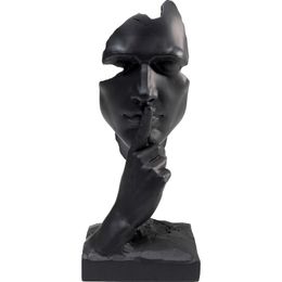 KARE Dekoobjekt &raquo;Deko Objekt Quiet Face Schwarz 31cm&laquo; schwarz Polyresin