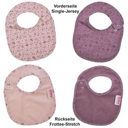 W&ouml;rner L&auml;tzchen &raquo;Lamas rosa Druckknopflatz 22x29 cm&laquo; 2 Stk. tlg. mit Druckkn&ouml;pfen, maschinenwaschbar, trocknergeeignet rosa L&auml;tzchen