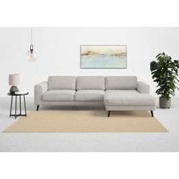 Trendmanufaktur Ecksofa &raquo;Lumber Jack, elegantes Designsofa, zeitlos modern, hoher Sitzkomfort&laquo; wahlweise mit Bettfunktion u. Bettkasten, L-Form beige 