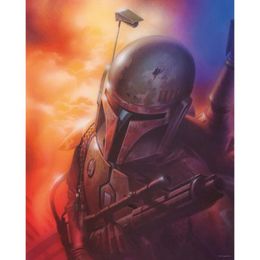Komar Bild &raquo;Star Wars Classic Mandalorian&laquo; Star Wars 1 Stk. tlg. Wandbild zur Dekoration im Kinderzimmer - ohne Rahmen bunt Holz, Papier