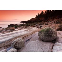 papermoon Fototapete &raquo;Steine am Meer&laquo; bunt Vlies