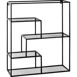 HAKU Wandregal &raquo;23616&laquo; Breite 50 cm schwarz Metall