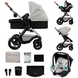 Kinderkraft Kombi-Kinderwagen &raquo;MOOV 2 XL&laquo; 27 kg mit Luftreifen grau Kombi-Kinderwagen