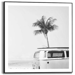 Reinders Poster &raquo;Vintage VW Bully&laquo; schwarz MDF