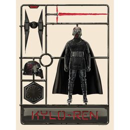 Komar Bild &raquo;Star Wars Toy Kylo&laquo; Star Wars 1 Stk. tlg. Wandbild zur Dekoration im Kinderzimmer - ohne Rahmen bunt Holz, Papier