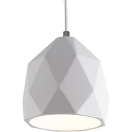 Paco Home Pendelleuchte &raquo;FREE-TOWN&laquo; E27 LED, E27, Lampe F&uuml;r Wohnzimmer Esszimmer K&uuml;che, H&ouml;henverstellbar wei&szlig;