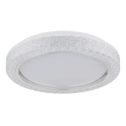 Globo LIGHTING LED Deckenleuchte &raquo;LIAMI&laquo; LED-Modul 1 Stk. Warmwei&szlig; Deckenlampe, Kristalle, Wohnzimmer, Schlafzimmer, elegant wei&szlig;
