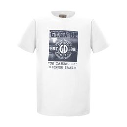 G.I.G.A. by Killtec G.I.G.A. Dx By Killtec Herren G.I.G.A. DX by killtec T-Shirt &raquo;GS 2 MN TSHRT GOTS&laquo; GOTS-zertifiziertes Bio-Baumwollshirt mit gro&szlig;em Brustprint wei&szlig; L
